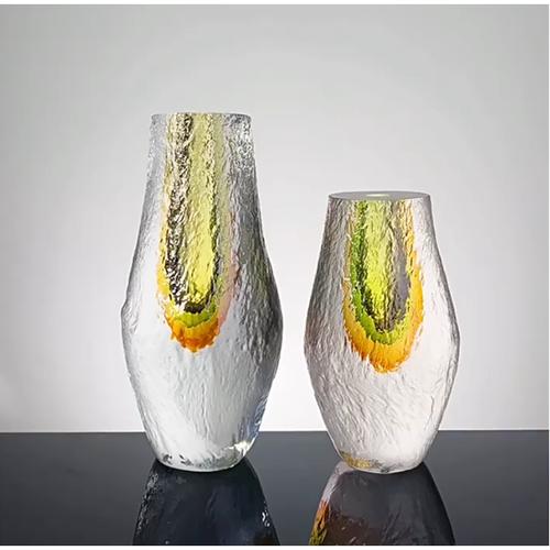 Jual Vas Bunga Kaca Hias Transparant Mewah / Green Drop Glass Vase 3840 ...