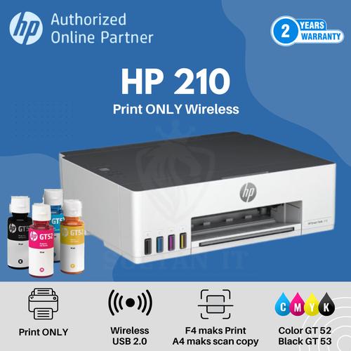 Promo HP Printer Smart Tank 210 (Print, Wifi) / 520 (Print,Scan,Copy ...
