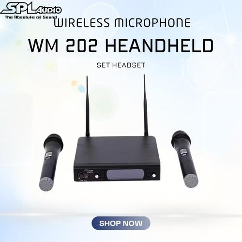Promo SPL Audio Wireless Microphone 2 Channel WM202 - Set Handheld ...