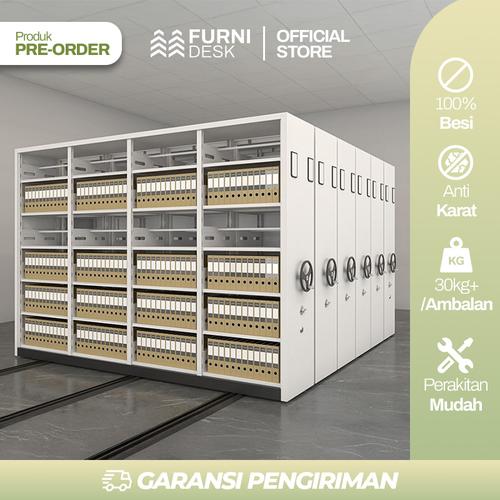 Jual Lemari Arsip Perpustakaan Perusahaan Bergerak Rak Penyimpanan ...