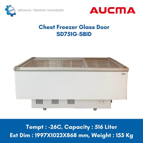Jual Kulkas Chest Freezer Besar untuk Frozen Food Es Krim SD751G-SBID ...