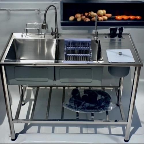 Jual Kitchen Sink 10048 Lengkap Kaki Meja Portable/Kaki Meja/Kaki Sink ...