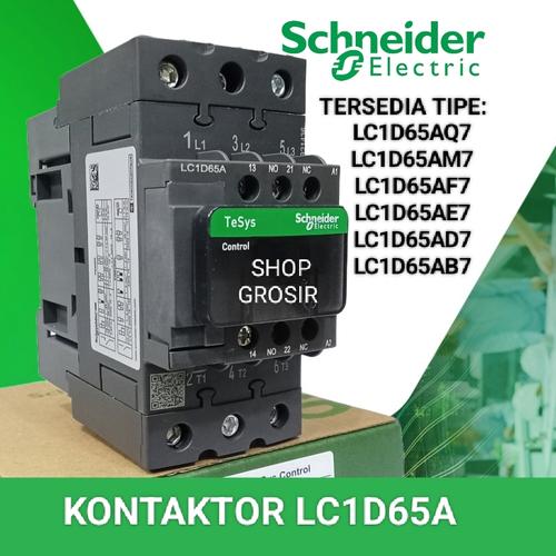 Jual KONTAKTOR/CONTACTOR SCHNEIDER LC1D65 M7 80A 220V 3PHASE - Kota ...