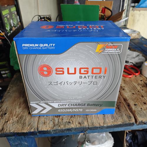Jual AKI BATERAI BASAH SUGOI NS70/65D26R 65AH GENST PANTHER L300 GRS 6 ...