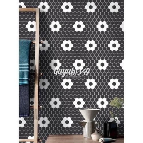 Jual Flower White Mini Hexagonal Singres Mosaic Tiles - Mosaik Mozaik ...