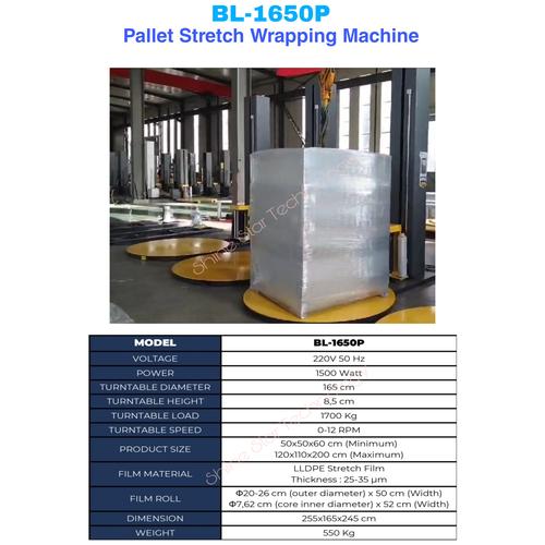 Jual Pallet Stretch Wrapping Machine Powerpack BL-1650P BL 1650P Mesin ...