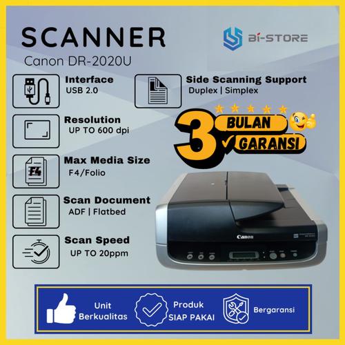Jual Scanner Folio Canon DR-2020U Bisa Scan Ukuran F4 Folio Melalui ADF ...
