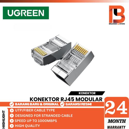 Jual UGREEN KONEKTOR RJ45 MODULAR PLUG CAT6 Shielded 100 PCS - 50248 ...
