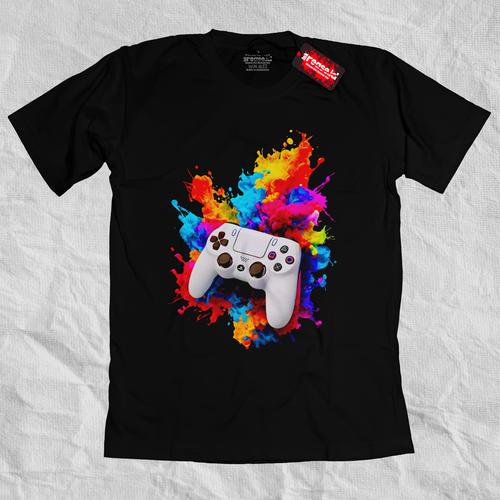 Promo INKREASE.ID Kaos Distro Unisex Gamers PS Controller Cotton Combed ...