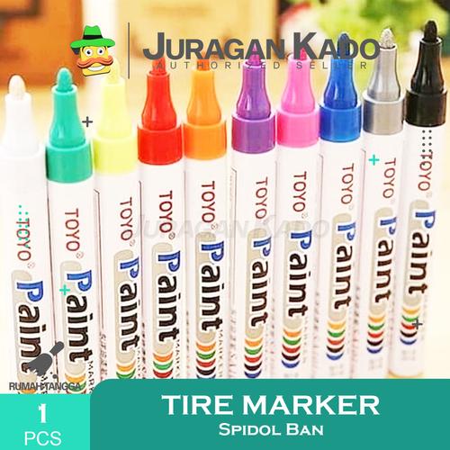 Jual Spidol Ban TOYO / Paint Marker Toyo Original / Spidol Nat Keramik ...