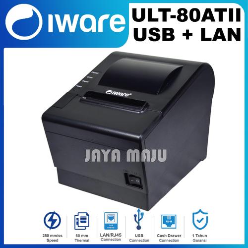 Jual POS MINI PRINTER KASIR 80MM THERMAL IWARE ULT-80ATII PORT (USB ...