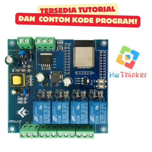 Jual Modul ESP32 Relay 10A 4 Channel ch 4ch AC 220 WIFI Bluetooth WROOM ...