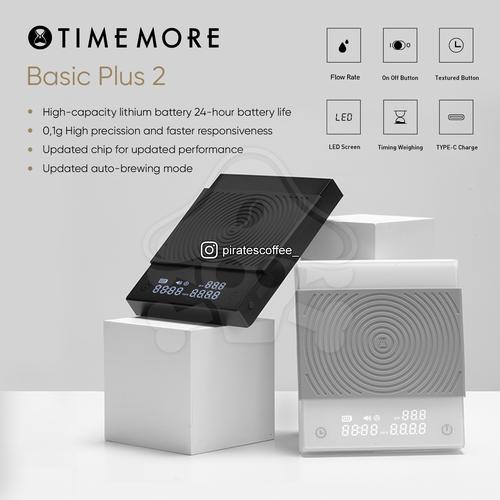 Jual Timemore Basic Plus 2 Black Mirror Digital Coffee Scale 100% ...