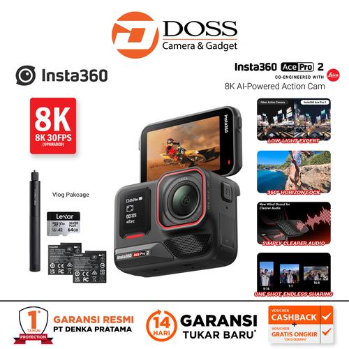 Promo Insta360 Ace Pro 2 8K AI Powered Action Camera Leica Insta 360 Action Cam - Paket 1 Cicil ...