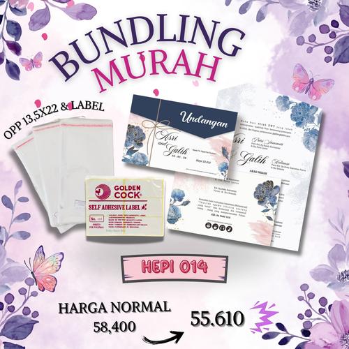 Jual 100 Pcs Code Hepi 014 Paket Bundling Undangan,Sudah Termasuk Opp ...