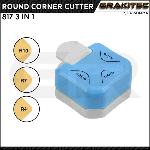 Jual Round Corner Cutter 3 in 1 Pemotong Sudut Corner Puncher Rounder ...