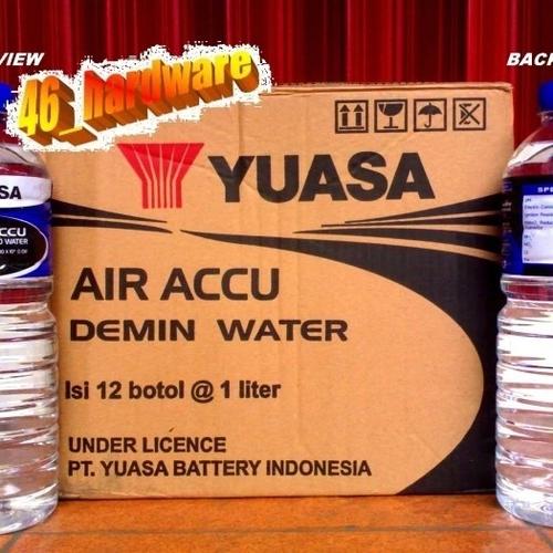Jual YUASA AIR ACCU AKI TAMBAHAN PURE H2O DEMINERALIZED WATER PH7 BIRU ...