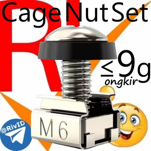 Jual Cage Nut Bolt Rack Mount Baut Mur Sangkar CageNut Rak Server Cage ...