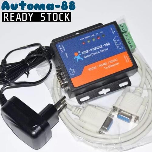 Jual [BEST QUALITY] USR TCP232-306 SERIAL CONVERTER RS232/RS485/RS422 TO RJ45 LAN TCP IP FAST ...