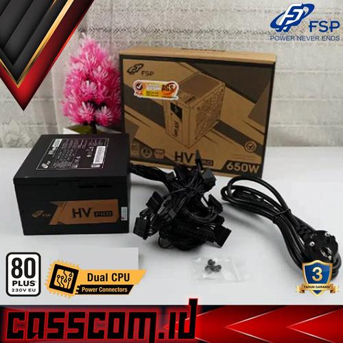 Jual Power Supply FSP HV PRO 650 Watt PSU 80+ - Jakarta Selatan ...