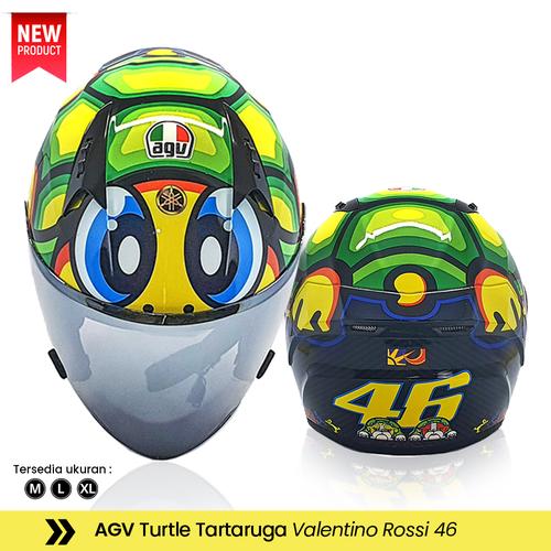 Jual Helm Custom MOTOGP Turtle Tartaruga VR46 | Model JDS Kairoz ...