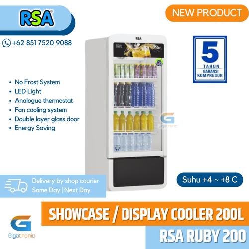 Jual RSA Showcase Display Cooler Ruby 200 / Pendingin Minuman - Chiller ...