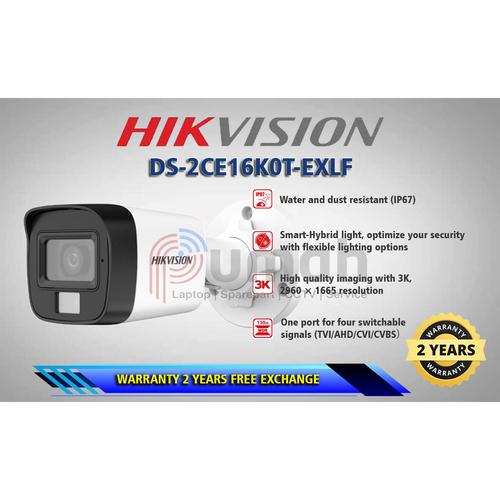 Jual CCTV HIKVISION DS-2CE16K0T-EXLF 3K Smart Hybrid Light Fixed Mini Bullet - Kota Surabaya ...