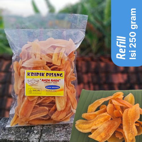Jual KRIPIK PISANG asin /manis Raja Rasa tradisional snack 250 gr - Kab ...