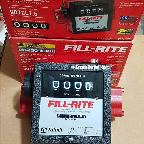 Jual flow meter fill rite series 900 size 1 1/2" inch 4 digit dn 40 mm ...