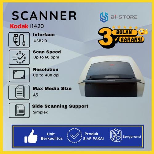 Jual Scanner A3 Kodak i1420 Dengan Kecepatan Scan Hingga 60 Lembar ...
