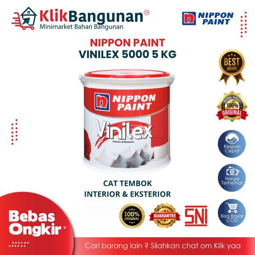 Promo Cat Tembok Interior Eksterior Nippon Paint Vinilex 5000 5 Kg ...
