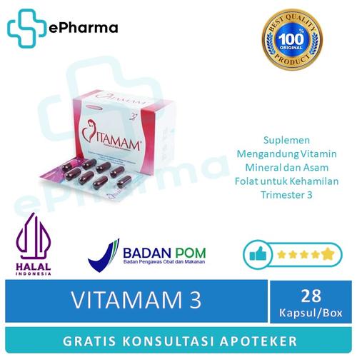 Promo Vitamam 3 I Suplemen Vitamin Meneral dan Asam Folat Untuk Trimester 3 - Kota Surabaya ...