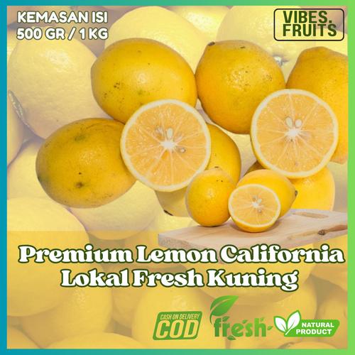 Promo Premium Lemon California Lokal 1 Kg Fresh Kuning - 500 gram ...