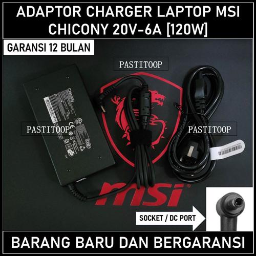 Jual Adaptor Charger Laptop MSI GF63 Thin 10SC 11UD MS-16R5 20V 6A 120W Chicony - Jakarta Pusat ...