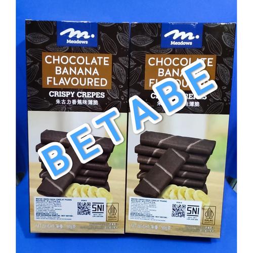 Promo Wafer Crispy Crepes Meadows Rasa Cokelat Pisang 90 Gram - Jakarta ...