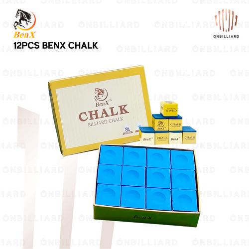 Jual 12PCS BenX Chalk Kapur Billiard Cuk Chalks Biliar Billiar Biliard ...