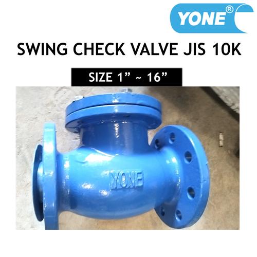 Jual SWING CHECK BESI CAST IRON JIS 10K FLANGE YONE - 1-1/2" | 2" | 2-1 ...