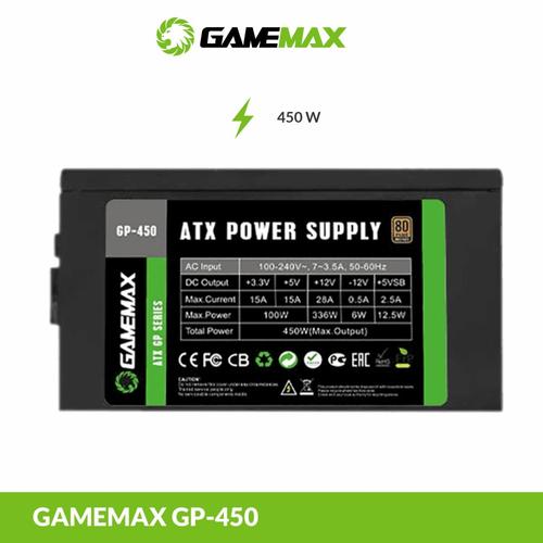 Jual Power Supply Gamemax GP-450 GP 450 GP450 450w +80 Bronze PSU Gamemax - Kota Surabaya ...
