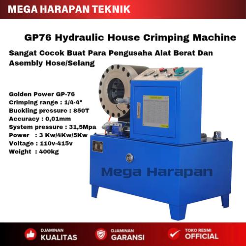 Jual Mesin Press Selang Hydraulic GP76 Hydraulic House Crimping Machine ...
