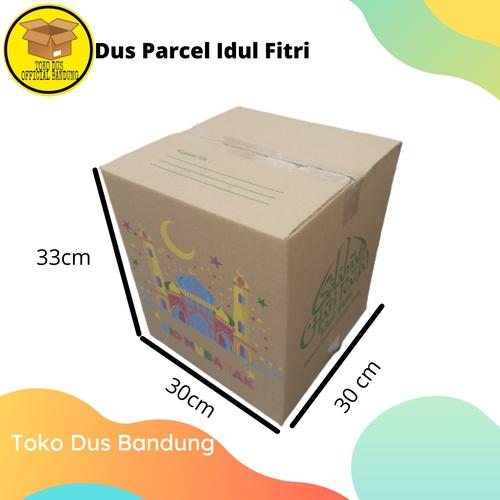 Jual kardus idul fitri kardus lebaran 30x30x33 / Box Packing kue kering ...