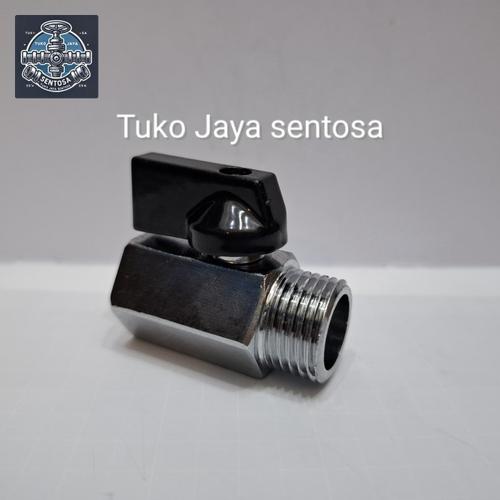 Jual Mini ball Valve 1/2" inch male-female / Stop kran kecil drat luar ...