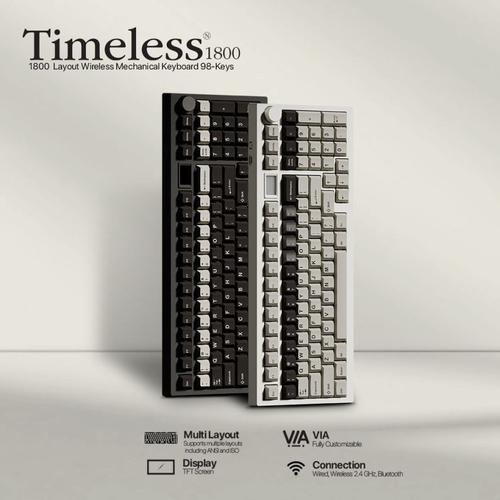 Jual Noir Timeless1800 96% Tri-mode Wireless Mechanical Gaming Keyboard ...