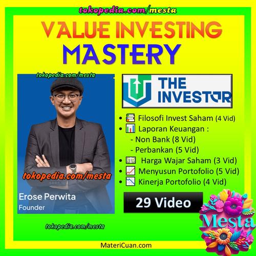 Jual Kursus Saham The Investor (Eros Perwita) - Value Investing Mastery ...