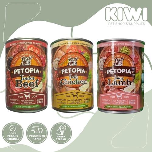 Jual Petopia Dog Food Can Makanan Anjing Wet Kaleng Basah Adult Puppy ...