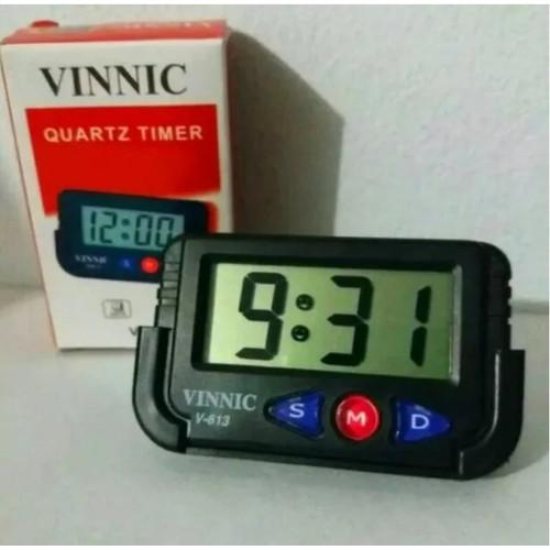 Jual jam mobil tempel PERSEGI clock digital car NAKO vinnic TIMER mini ...