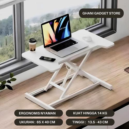 Jual Meja Laptop Lipat Kantor Kerja Duduk Berdiri Lipat Portabel ...