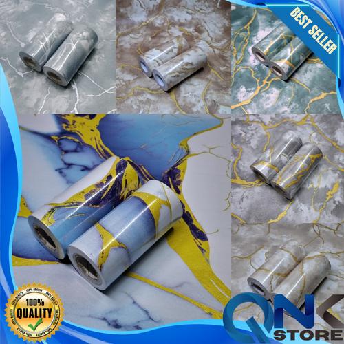 Jual Border List Wallpaper Motif Marmer 10cm x 10m Sticker List Border ...