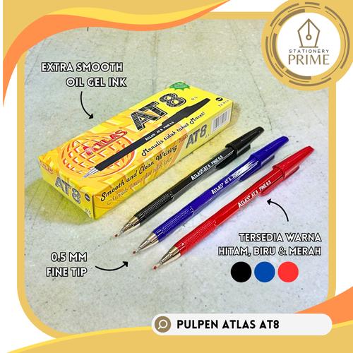 Promo Pulpen Atlas AT8 (Isi 12 pcs) - Hitam - Jakarta Timur ...