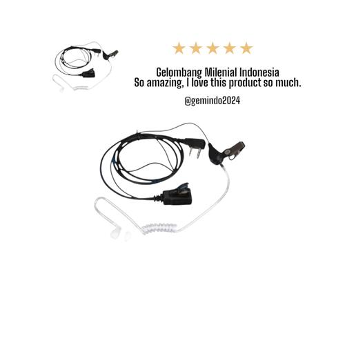 Jual HANDSFREE EARPHONE SPIRAL FOR HT BAOFENG WEIERWEI FIRSTCOM WLN ...