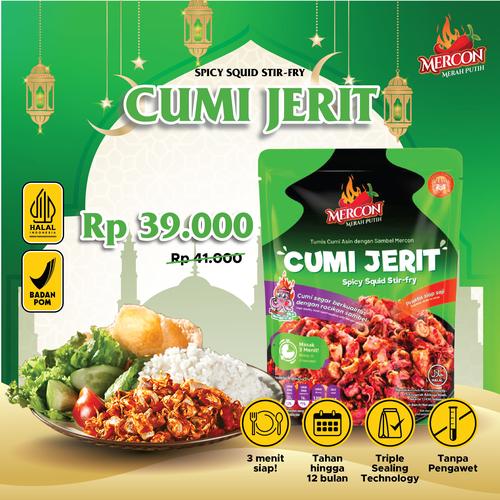 Promo Mercon Merah Putih - Cumi Jerit Sambal Mercon 150 Gram | Pedas ...